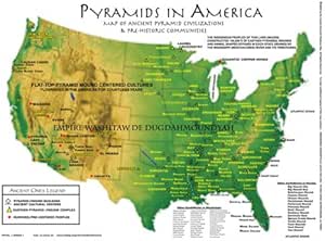 Amazon.com: Pyramids in America Map