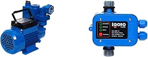 Igoto Pump AT80 Bomba Autocebante, 1 HP + Pumps 89AMC10 Automático para bomba de agua AMC-10 ...