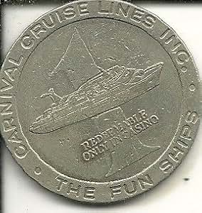 Amazon.com : $1 carnival cruise line the fun ships casino token coin ...