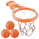Amazon.com: 3 Bees & Me Bath Toy Basketball Hoop & Balls Set for Boys ...