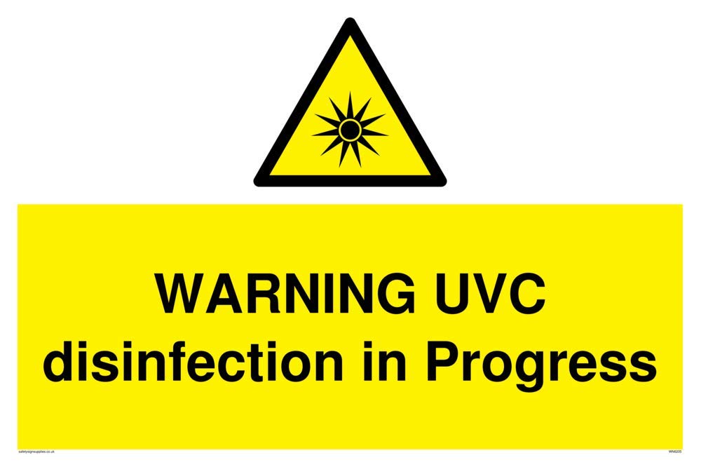 WARNING UVC disinfection in progress – BigaMart