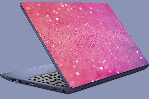 Pink Sparkling Laptop Sticker/Skin|HD Quality, Printed on Vinyl ...