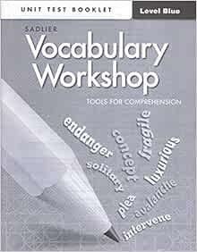 Amazon - Vocabulary Workshop Level Blue Unit Test Booklet: Books