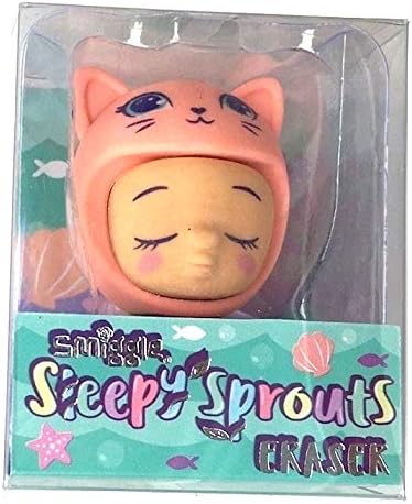 Smiggle Splash Sleepy Sprouts Eraser (Pink Mia Mermaid Cat) – BigaMart