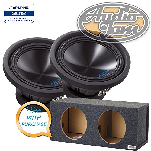 Buy Two Alpine SWS-10D4 Type-S 10" Subwoofers with Vented Subwoofer ...