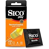 Sico Play, Condón de látex texturizado sabor fresa 3 piezas : Amazon.com.mx: Salud y Cuidado ...