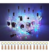 Amazon.com : Wine Bottle Cork Lights 15Pack 10 LED/ 40 Inches Battery ...