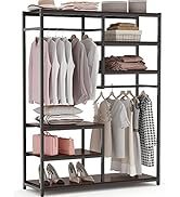 Amazon.com: Tribesigns 86 inches Double Rod Closet Organizer, Tall ...