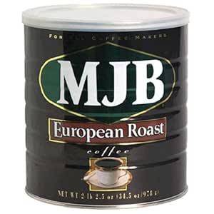 Amazon.com : MJB Coffee, European Roast, 34.5-Ounce Can (Pack of 2 ...