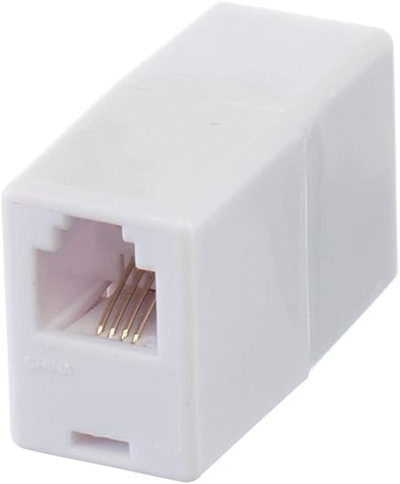 Amazon.com: Telephone Cord Coupler Phone in Line Coupler - 4 Conductor ...