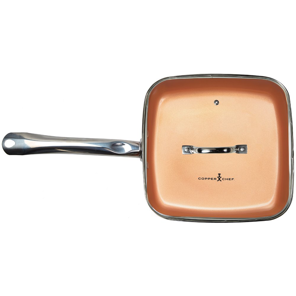 Mua Copper Chef Non-Stick Fry Pan with Lid, Sauté, Skillet trên Amazon ...