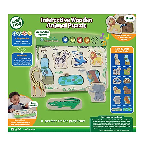 LeapFrog Interactive Wooden Animal Puzzle | Pricepulse