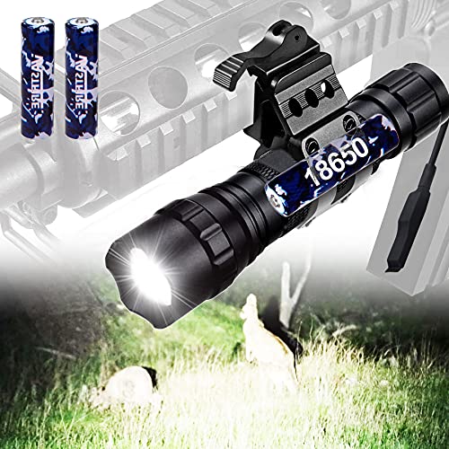 Best Tactical Flashlights 2021 Hunting Lights Adjustable Beam 1200 LM ...