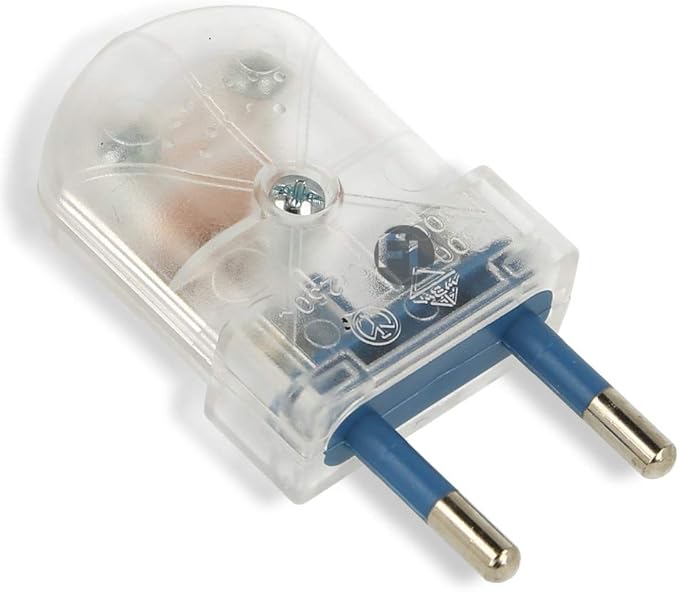 Eurostecker schraubbar für Steckdose 230v flach 2 polig euro Stecker ...