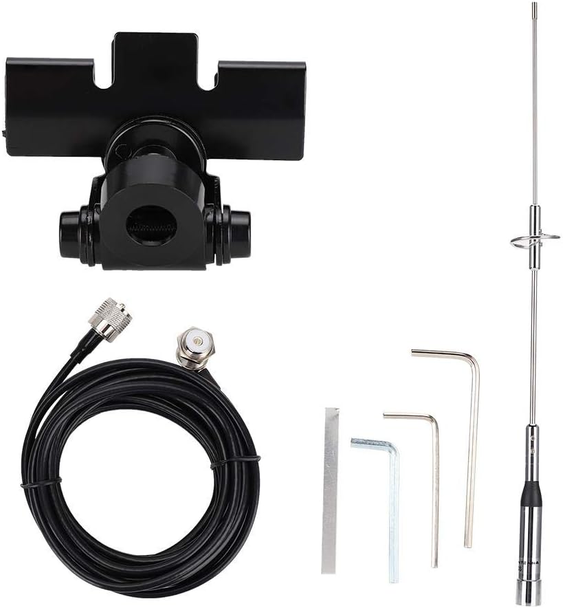 Tangxi NL-770S Dual Band Antenna Set, 144/430Mhz UHF/VHF 5m RG-58 /U ...