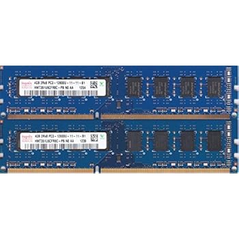Hynix HMT451U6BFR8C-PB 8GB 2 x 4GB PC3-12800U DDR3 1600 CL11 Desktop Memory Kit at Amazon.com
