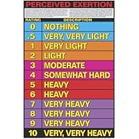 Amazon.com : Perceived Exertion 24" X 36" Laminated Chart : Fitness ...
