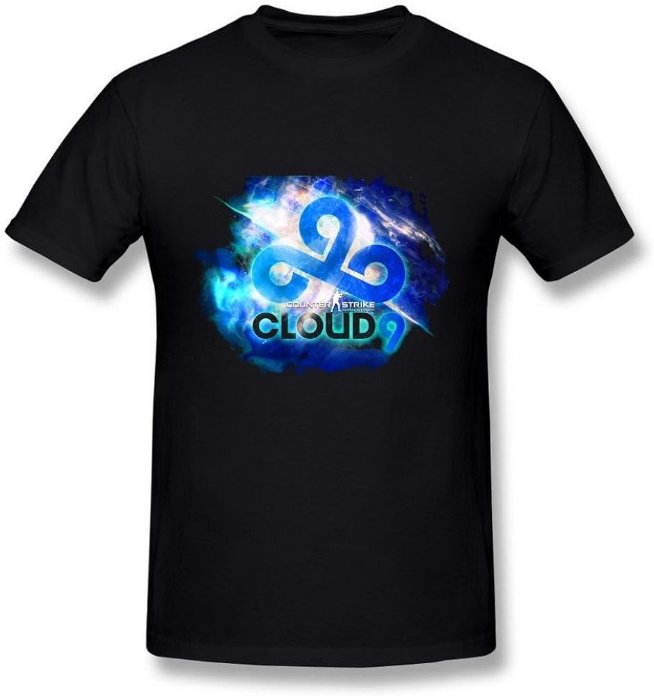 Amazon.com: AICH Men's Cloud 9 CSGO Team Logo Black T Shirt: Clothing