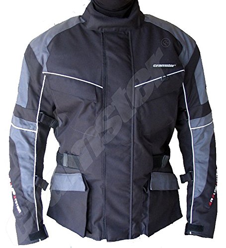 Cramster K2K 2.0 Riding Jacket- Black+Grey - 2X Large: Amazon.in ...