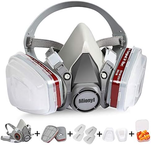 Reusable Half Face Cover with Extra Filters - Paint Face Cover for ...