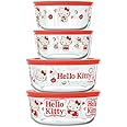 Amazon.com: Pyrex 8-Piece Decorated Hello Kitty Glass Food Storage Set ...