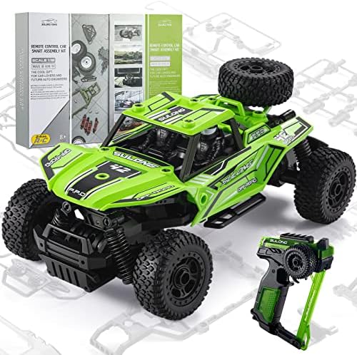 STEM 1/18 DIY RC Car Building Kits for Age 8+, 1: 18 Scale 4×4 Remote ...