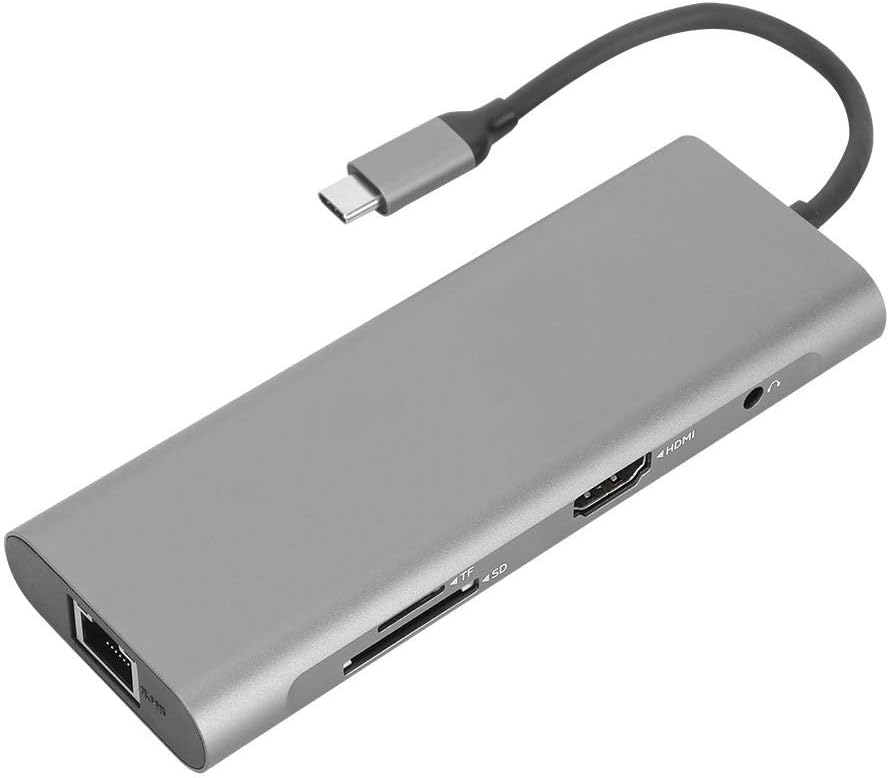 Wendry Type-C Hub Docking Station, 9 in1 Hub Adapter Converter Docking ...