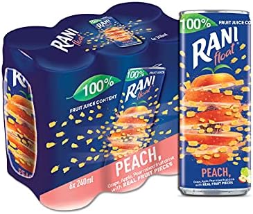 سعر Rani Float Super Peach, Fruit Drink With Real Fruit Pieces, Can ...