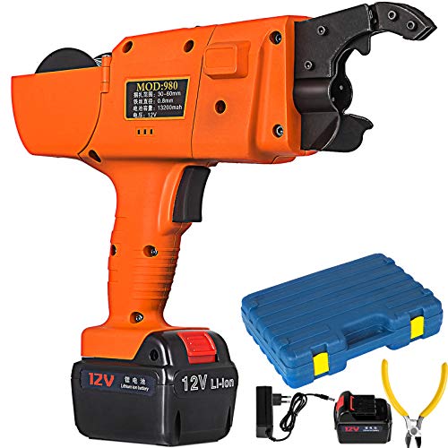 Mophorn 30-60mm Rebar Tying Machine, 13200mah Automatic Rebar Tying ...