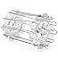 Amazon.com : Napoleon 64007 Rotisserie Shish Kebab Wheel : Grill ...