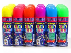 Amazon.com: Crazy String, Party String, not Silly String (Box of 24 ...