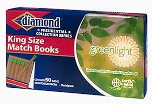 Amazon.com: Diamond Brands King Size Book Matches, 50 Matchbooks ...