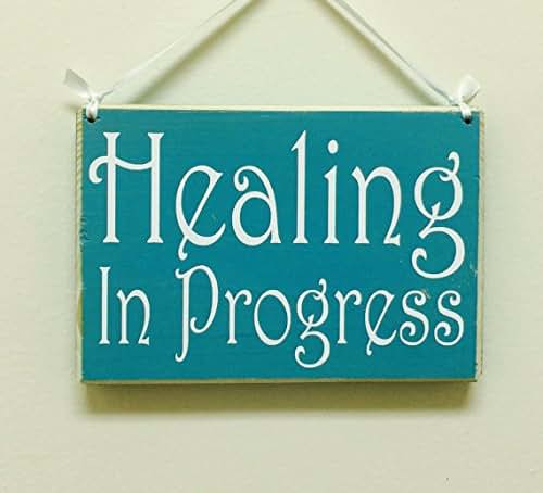 Amazon.com: Healing In Progress Session Do Not Disturb Spa Salon 8x6 ...