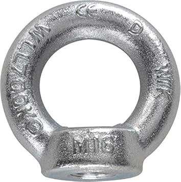 Riggatec Ringmutter M24 DIN 582 Stahl | Ösenmutter galvanisch verzinkt ...