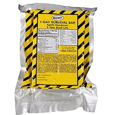 Mayday 2400 Calorie Bar and Water Emergency Survival MRE Ration Car and ...