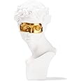 Amazon.com: BRABUD Greek Mask David Man Bust Statue Resin White Gold ...