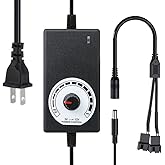 Amazon.com: 12V PC Fan Speed Controller, Fan Power Supply 100-240V AC ...