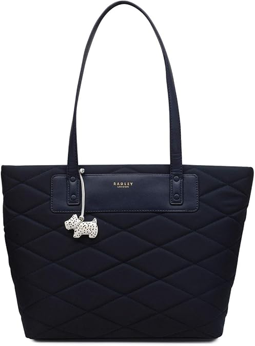 Buy Radley London Womens Charleston Large Zip-Top Nylon Quilted Tote ...
