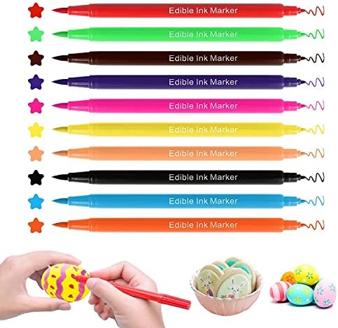 Premify 10PCS Edible Food Colour Pens,Double Sided Food Coloring Pens ...