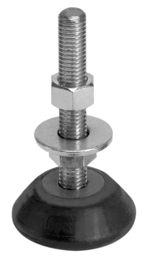 Mason RL-5-250 RED Neoprene/Steel Machine Leveling Mount with Leveling ...