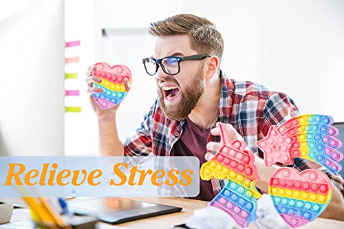 3 Packs Bubble Pop Popit Popper Fidget It Toy, Push Poppits Poop Poppop ...