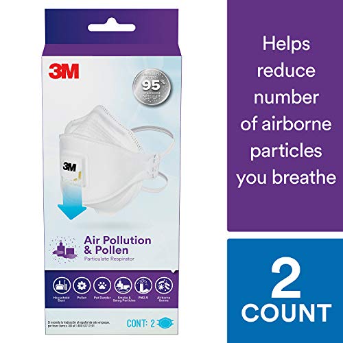3M Air Pollution & Pollen Particulate Respirator, N95, Designed for ...
