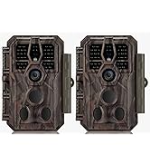 Amazon.com: 2-Pack No Glow Game & Deer Trail Cameras 24MP 1080P H.264 ...