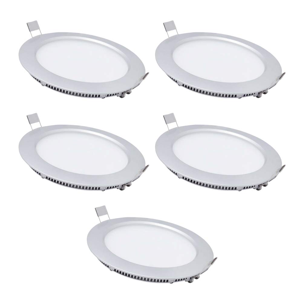 9W LED Round Recessed Ceiling Flat Panel Down Light Downlight - Warm ...