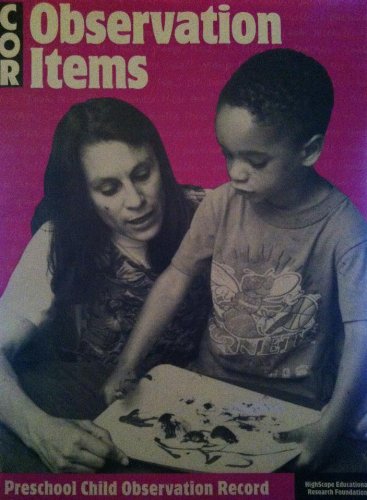 COR Observation Items : Preschool Child Observation Record: HighScope ...