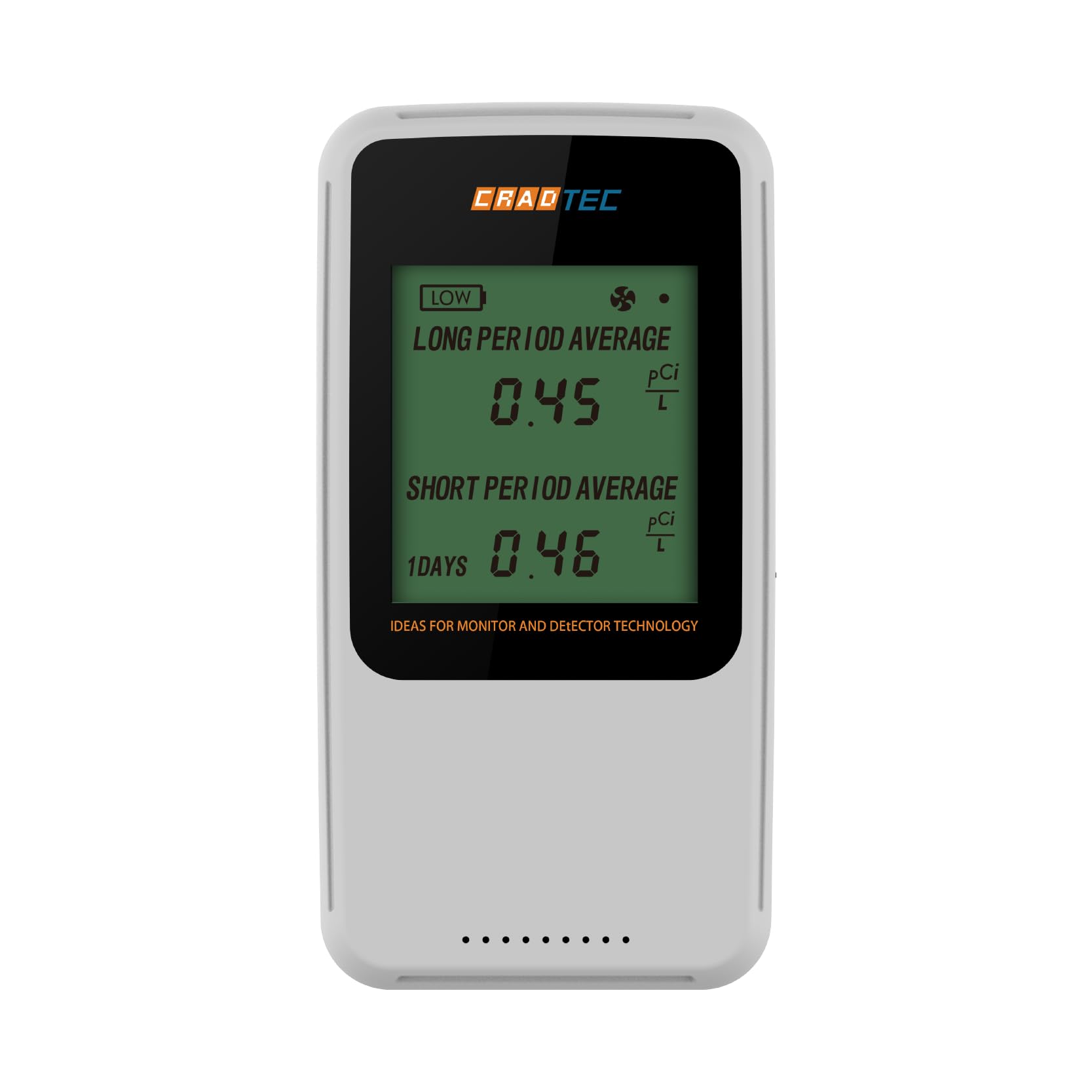 Cradtec Digital Radon Detector III, White, Radon Monitor, Radon Meter ...