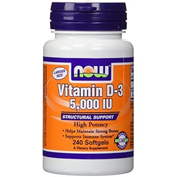 Amazon.com: Now Vitamin D-3 5000 IU, 240 Softgels, Pack of 3: Health ...