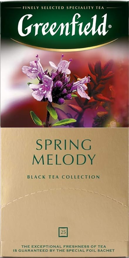 Greenfield, Spring Melody - Black Tea Collection, 25 sobres: Amazon.com ...