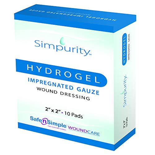 Buy Simpurity HydroGel Impregnated Gauze Wound Dressing, 2” x 2”, Box ...