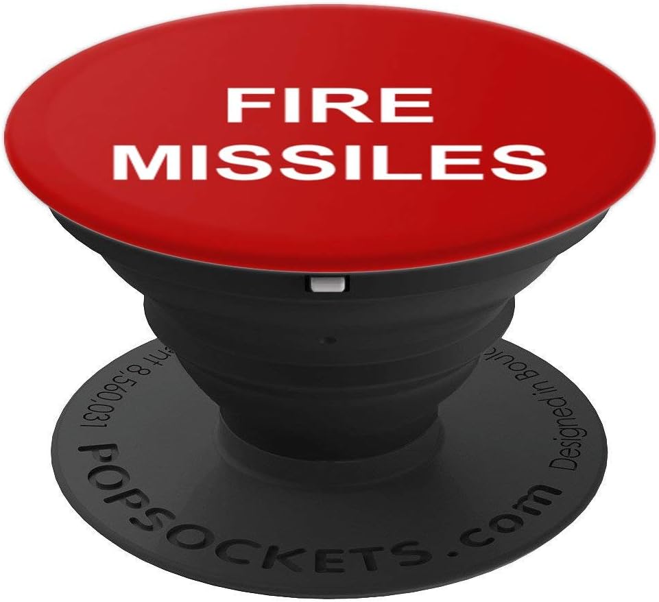 Amazon.com: Fire Missiles Button PopSockets Grip and Stand for Phones ...